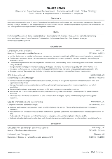 HR Director CV Examples & Guide for 2026