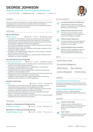 Mechanic CV Examples & Guide for 2025