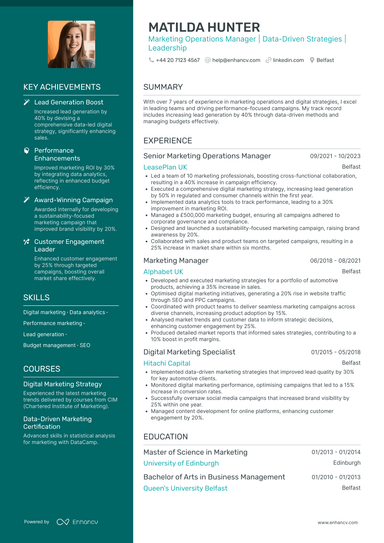 Sales And Marketing CV Examples & Guide for 2026