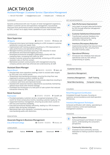 Shop Assistant CV Examples & Guide for 2026