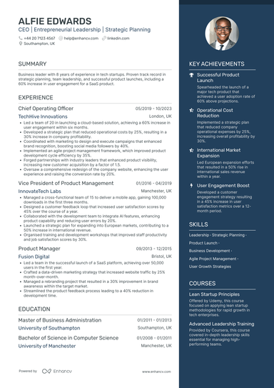 CEO CV Examples & Guide for 2026