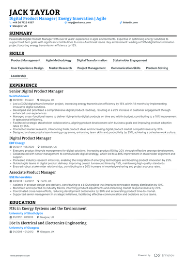 Design Manager CV Examples & Guide for 2026