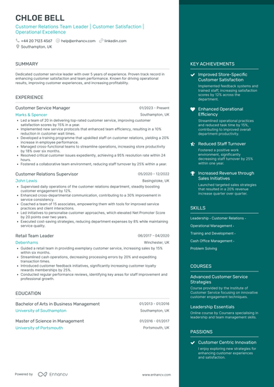 Customer Service CV Examples & Guide for 2026