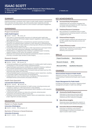 Public Health CV Examples & Guide for 2026