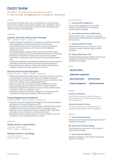 Chief of Staff CV Examples & Guide for 2026