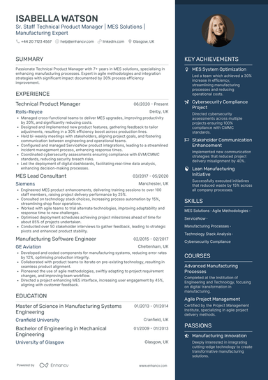 Product Manager CV Examples & Guide for 2026
