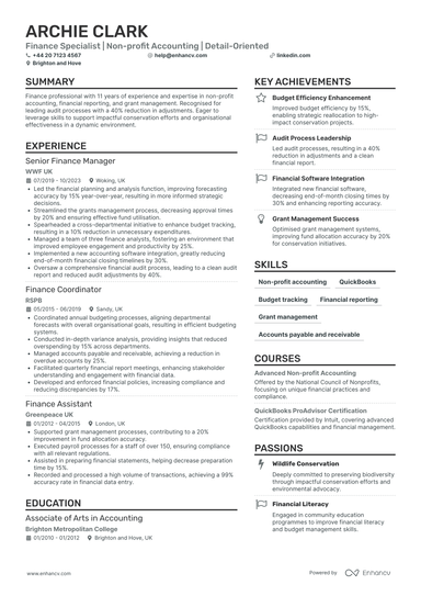 Finance CV Examples & Guide for 2026