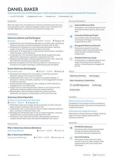 Dentist CV Examples & Guide for 2026