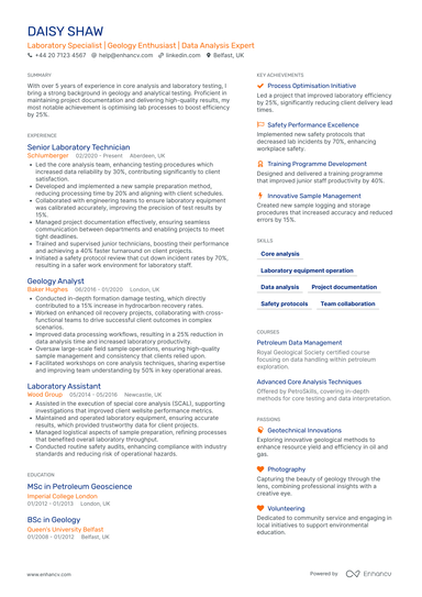 Lab Technician CV Examples & Guide for 2026