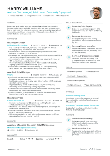 Shop Assistant CV Examples & Guide for 2026