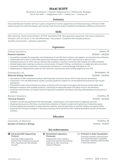 Research Assistant CV Examples & Guide for 2026