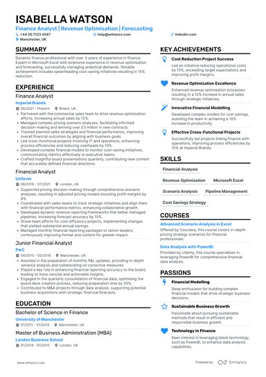 Financial Analyst CV Examples & Guide for 2026