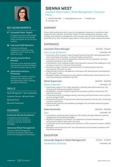Supervisor CV Examples & Guide for 2026