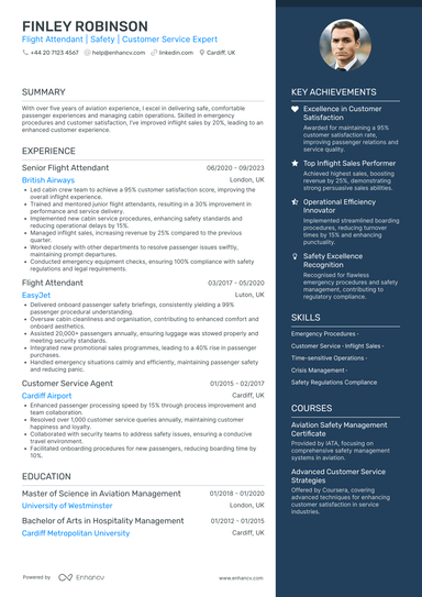 Flight Attendant CV Examples & Guide for 2026