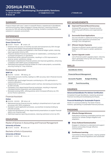 Bookkeeper CV Examples & Guide for 2026
