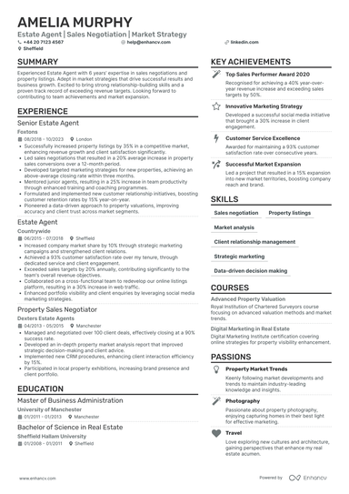 Estate Agent CV Examples & Guide for 2026