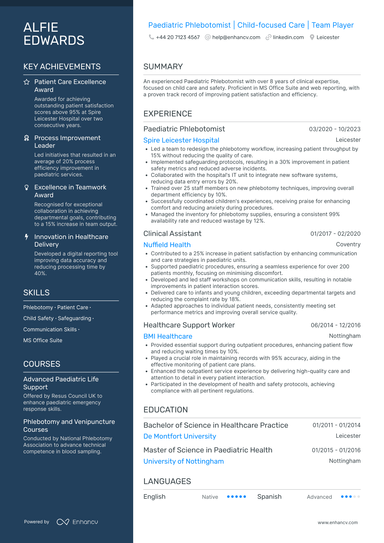 Phlebotomist CV Examples & Guide for 2026