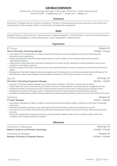 General Manager CV Examples & Guide for 2026