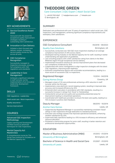 Care Manager CV Examples & Guide for 2026
