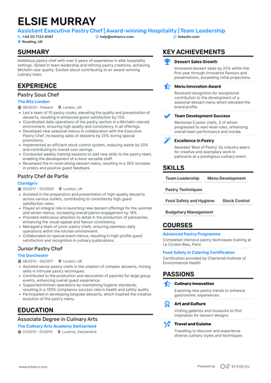 Chef CV Examples & Guide for 2026