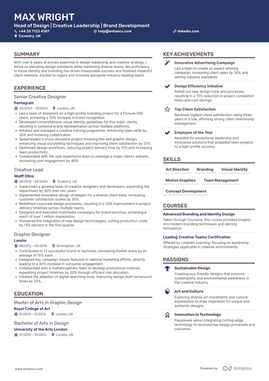 Motion Graphics CV Examples & Guide for 2026
