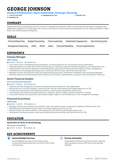 Finance Director CV Examples & Guide for 2026