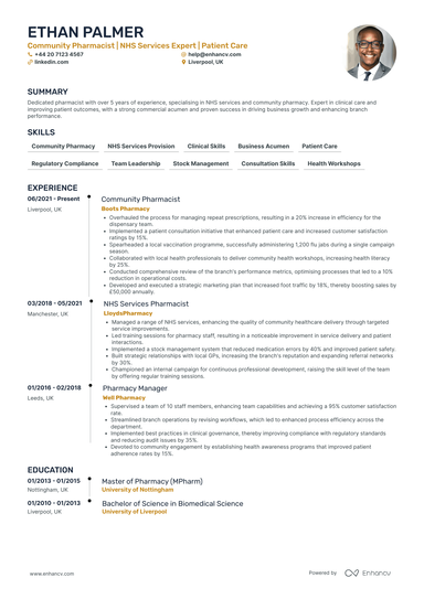 Pharmacist CV Examples & Guide for 2026