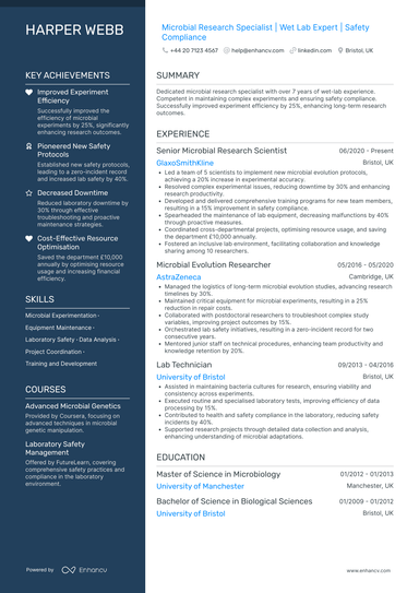 Lab Technician CV Examples & Guide for 2026