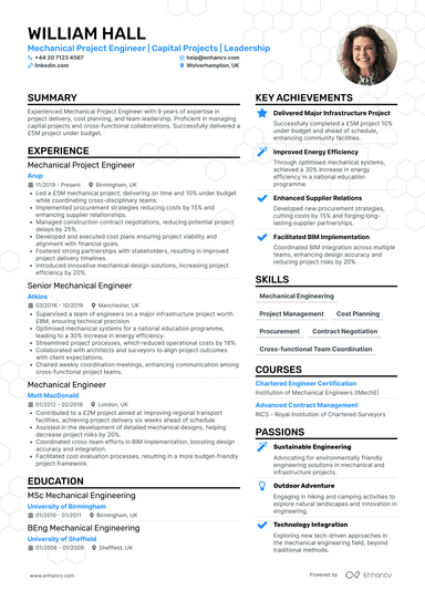 Mechanical Engineer CV Examples & Guide for 2026