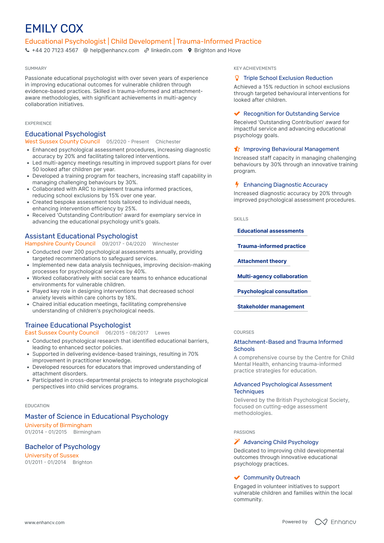 Psychologist CV Examples & Guide for 2026