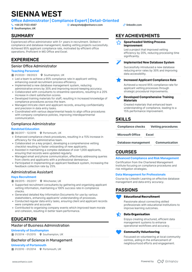 Office Administrator CV Examples & Guide for 2026