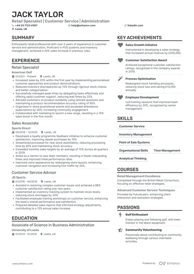 Shop Assistant CV Examples & Guide for 2026