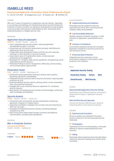 Penetration Tester CV Examples & Guide for 2026