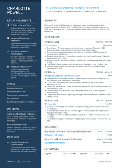 Human Resources CV Examples & Guide for 2026
