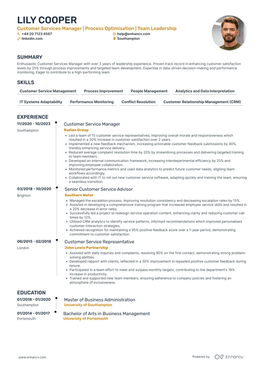 Customer Service CV Examples & Guide for 2026