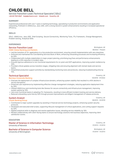Banking CV Examples & Guide for 2026
