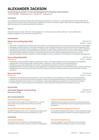 Accounting CV Examples & Guide for 2026