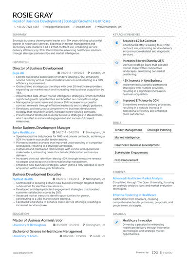 Business Development CV Examples & Guide for 2026