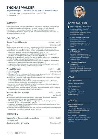 Project Manager CV Examples & Guide for 2026