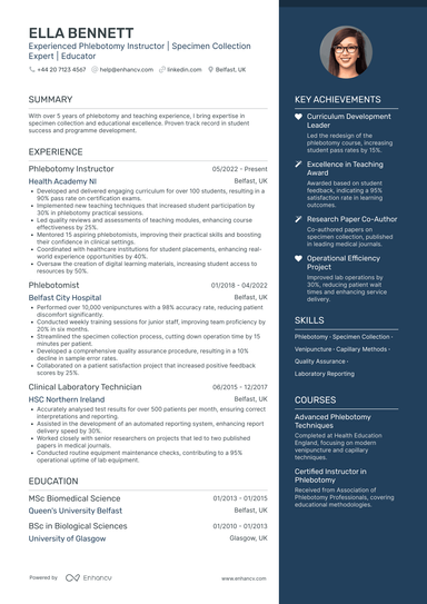 Phlebotomist CV Examples & Guide for 2026