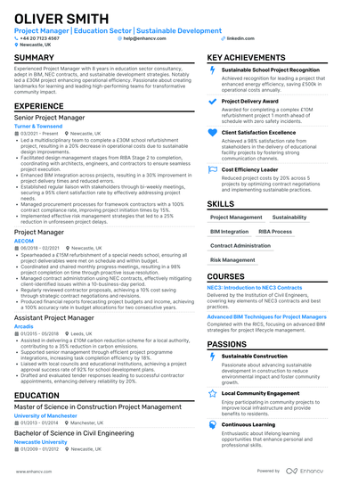 Project Manager CV Examples & Guide for 2026