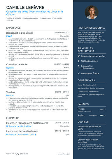 CV Vendeuse : Exemples et Modèles Gratuits (2025)