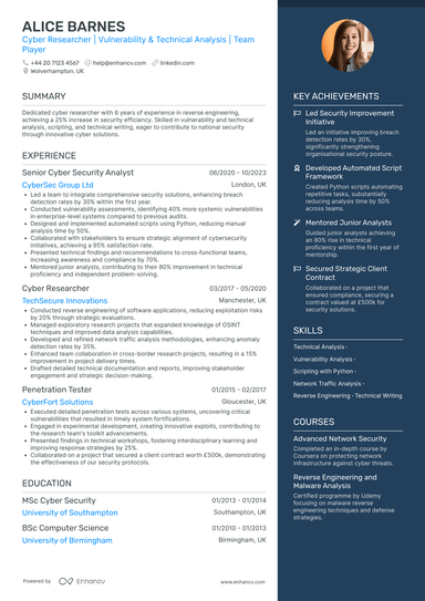 Researcher CV Examples & Guide for 2026