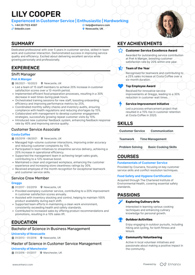 McDonalds CV Examples & Guide for 2026