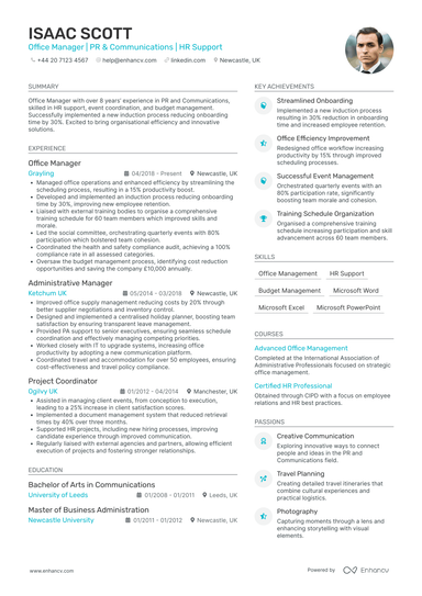 Office Manager CV Examples & Guide for 2026