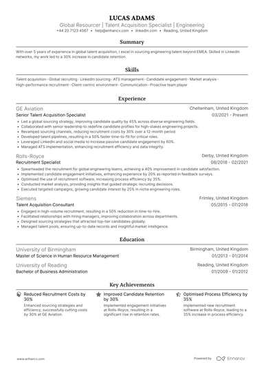 Recruiter CV Examples & Guide for 2026