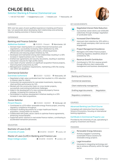 Solicitor CV Examples & Guide for 2026