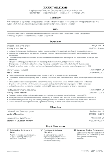 Teacher CV Examples & Guide for 2026