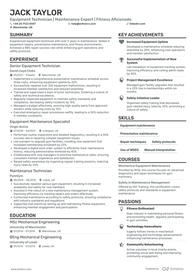 Gym CV Examples & Guide for 2026