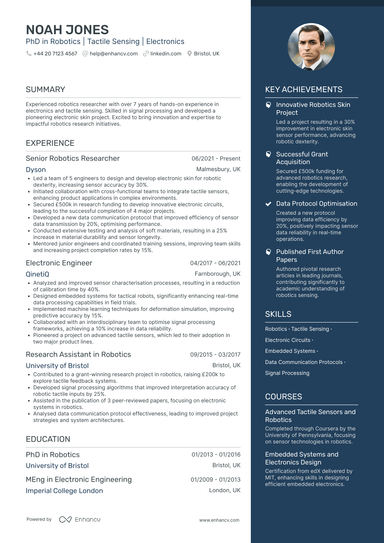 Machine Learning CV Examples & Guide for 2025